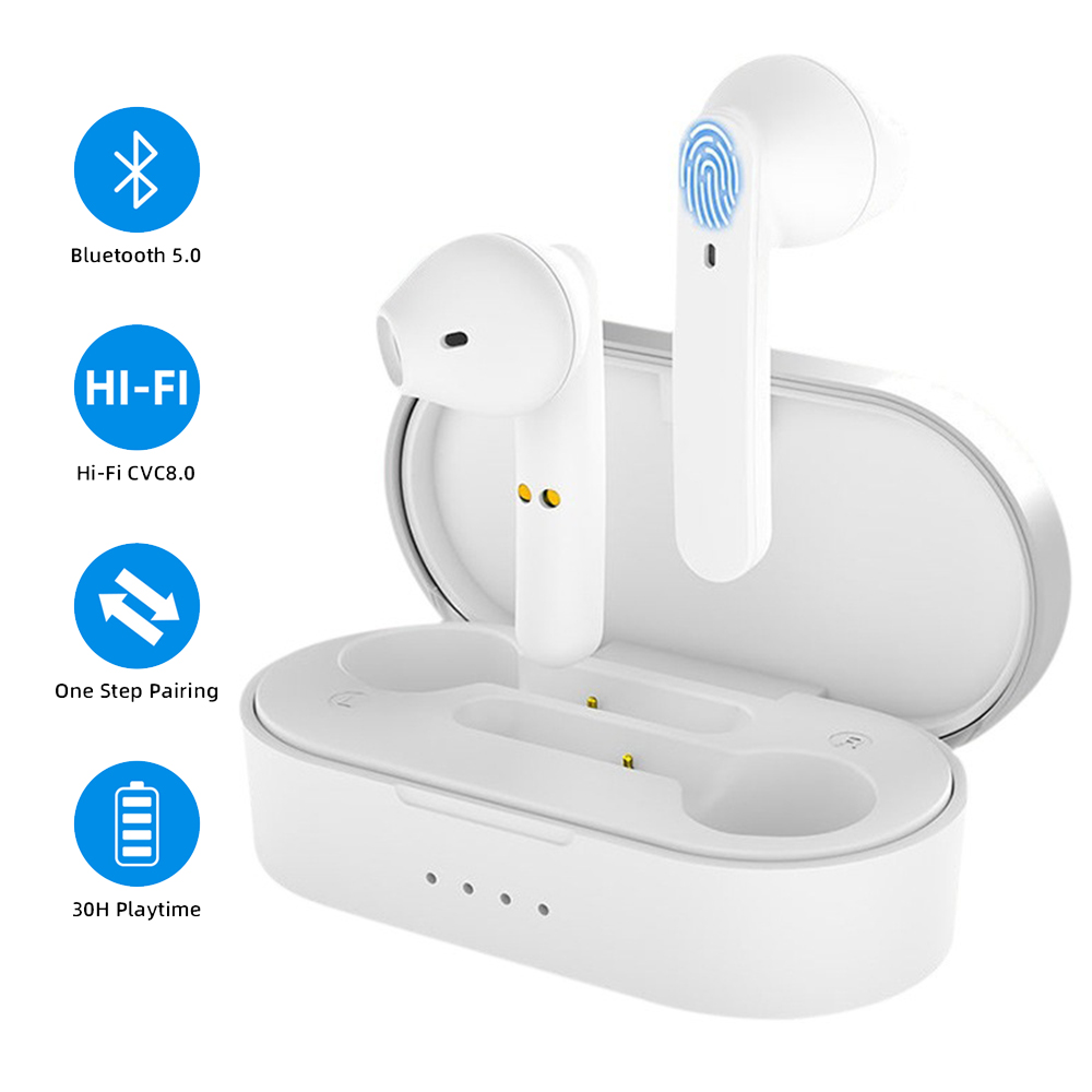 Wireless Earbuds Active Noise Cancelling,Bluetooth Earbuds with 2 Mics ...