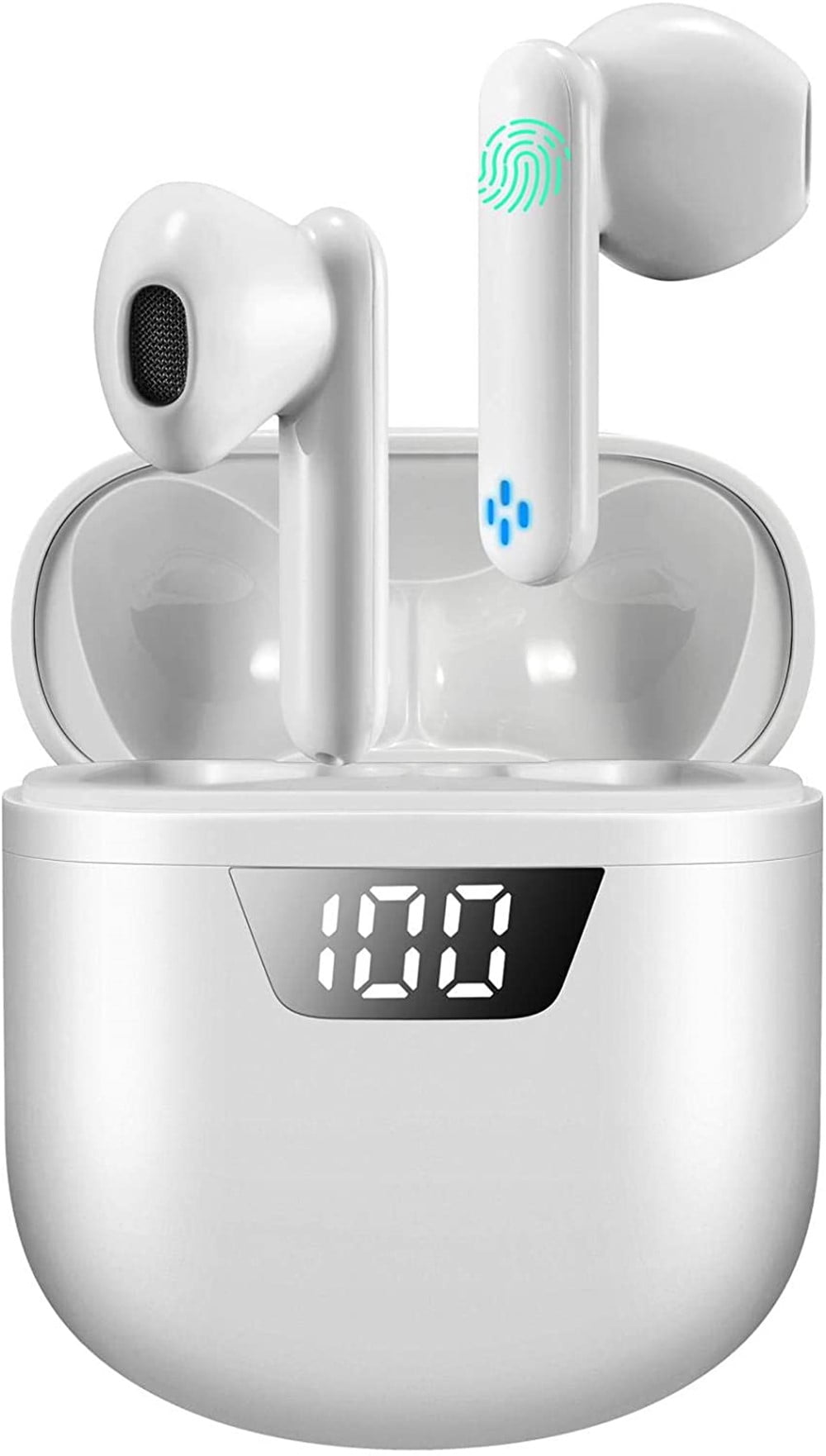 Wireless Earbuds, Bluetooth 5.2 Earbuds with Charging Case Hi-Fi Stereo ...
