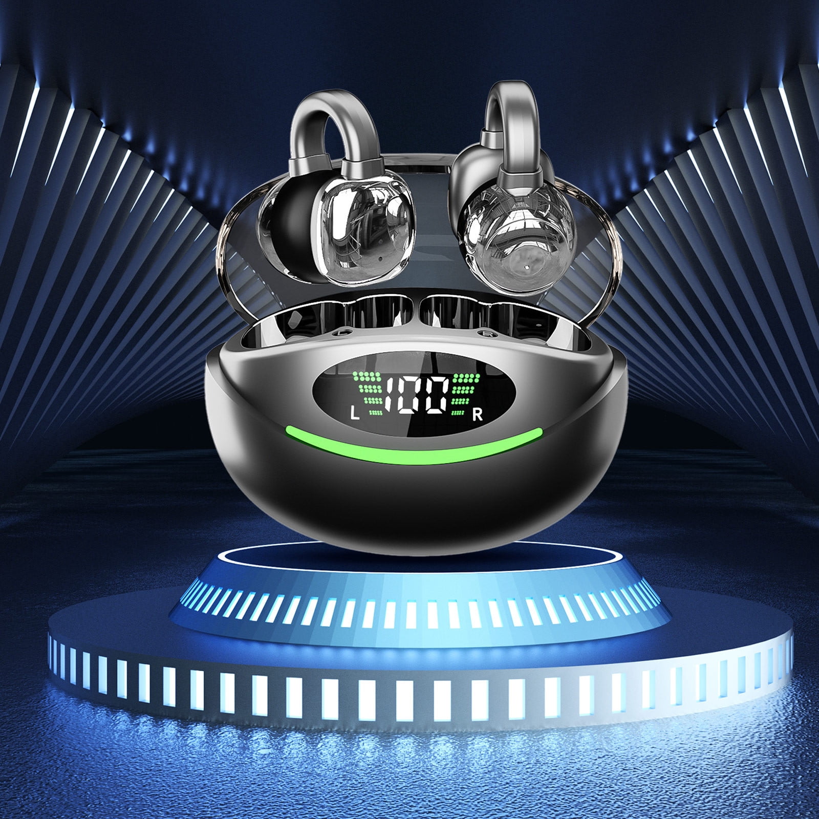 Wireless Earbuds Bluetooth 5.3, Ear Clip Type Lightweight, Built-in ...