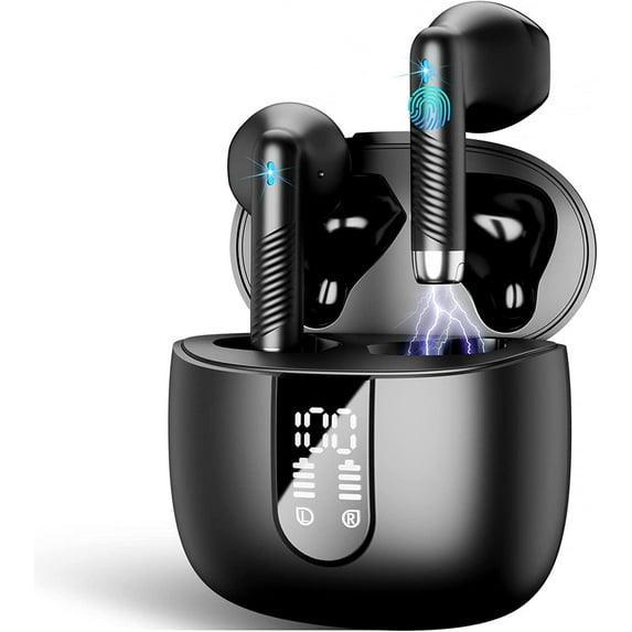 Wireless Earbuds, Bluetooth 5.3 Headphones 40H Playtime Touch Control ...
