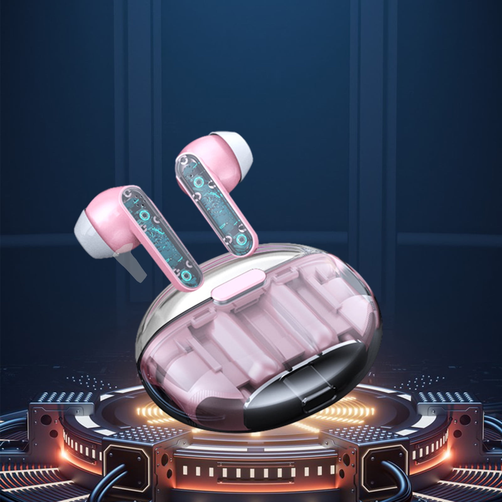 Wireless Earbuds Bluetooth 5.3 Headphones 90 Hrs Playtime Earbuds with Wireless Charging Case ...