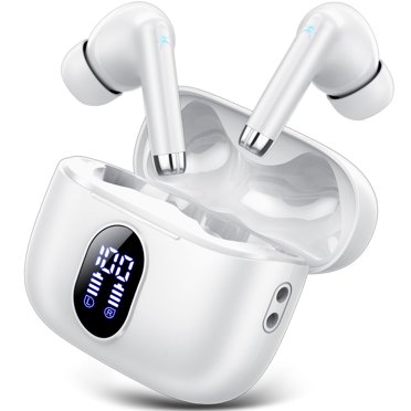 Wireless Earbuds, Bluetooth 5.1, IPX7, 30H Play, USB-C Charge, Mic, TWS ...