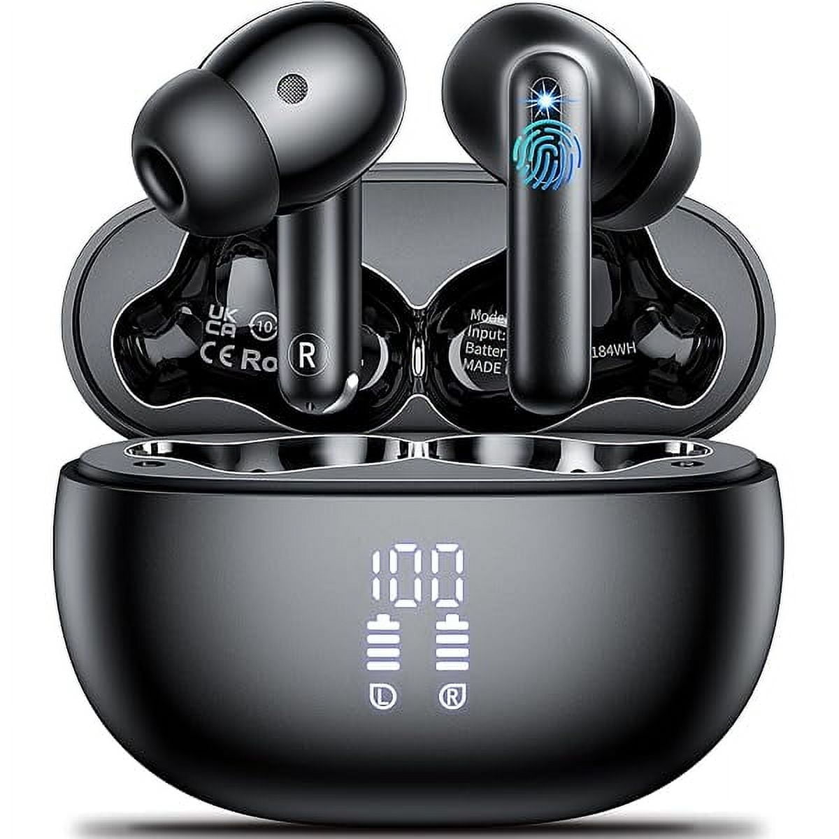 Wireless Earbuds, Bluetooth 5.3 Headphones HiFi Stereo & 4 ENC Mic, 42H ...