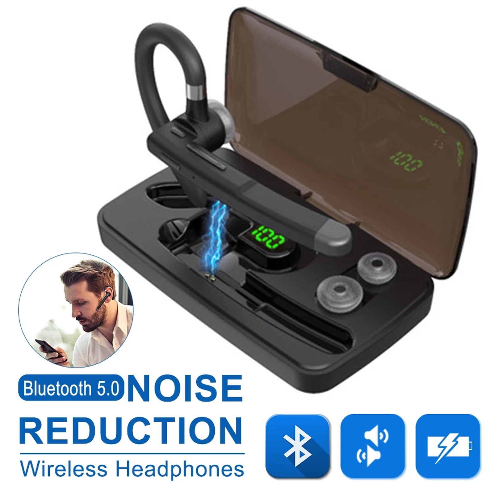 Wireless Earbuds Bluetooth 5.3 Light-Weight in Ear IPX5 Waterproof ...