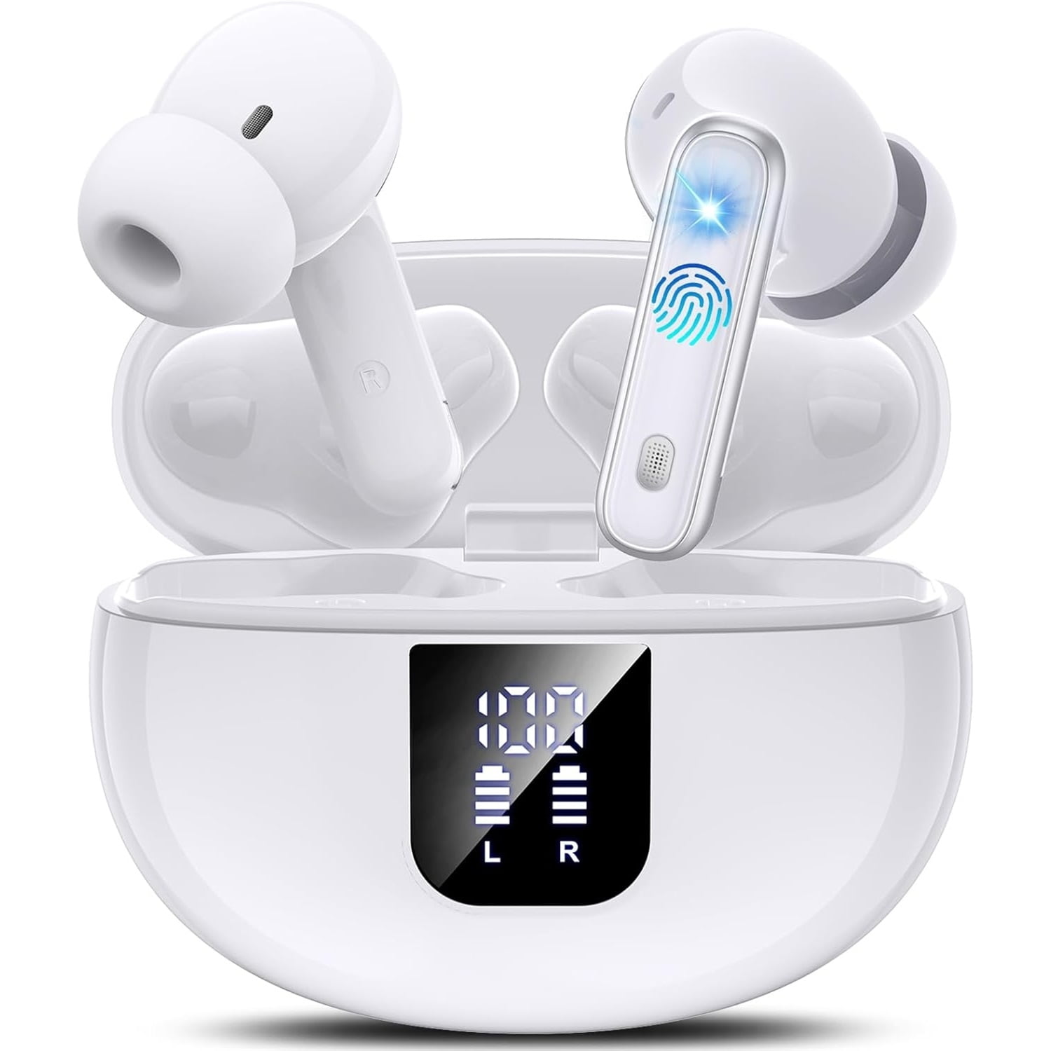 Wireless Earbuds Bluetooth 5.4 Earphones in Ear with Dual Noise ...