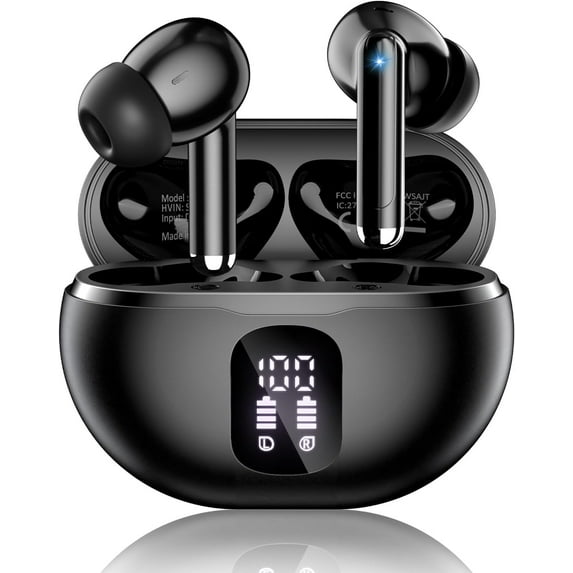 Wireless Earbuds, Bluetooth 5.4 Headphones with 50H Playback, Deep Bass ...