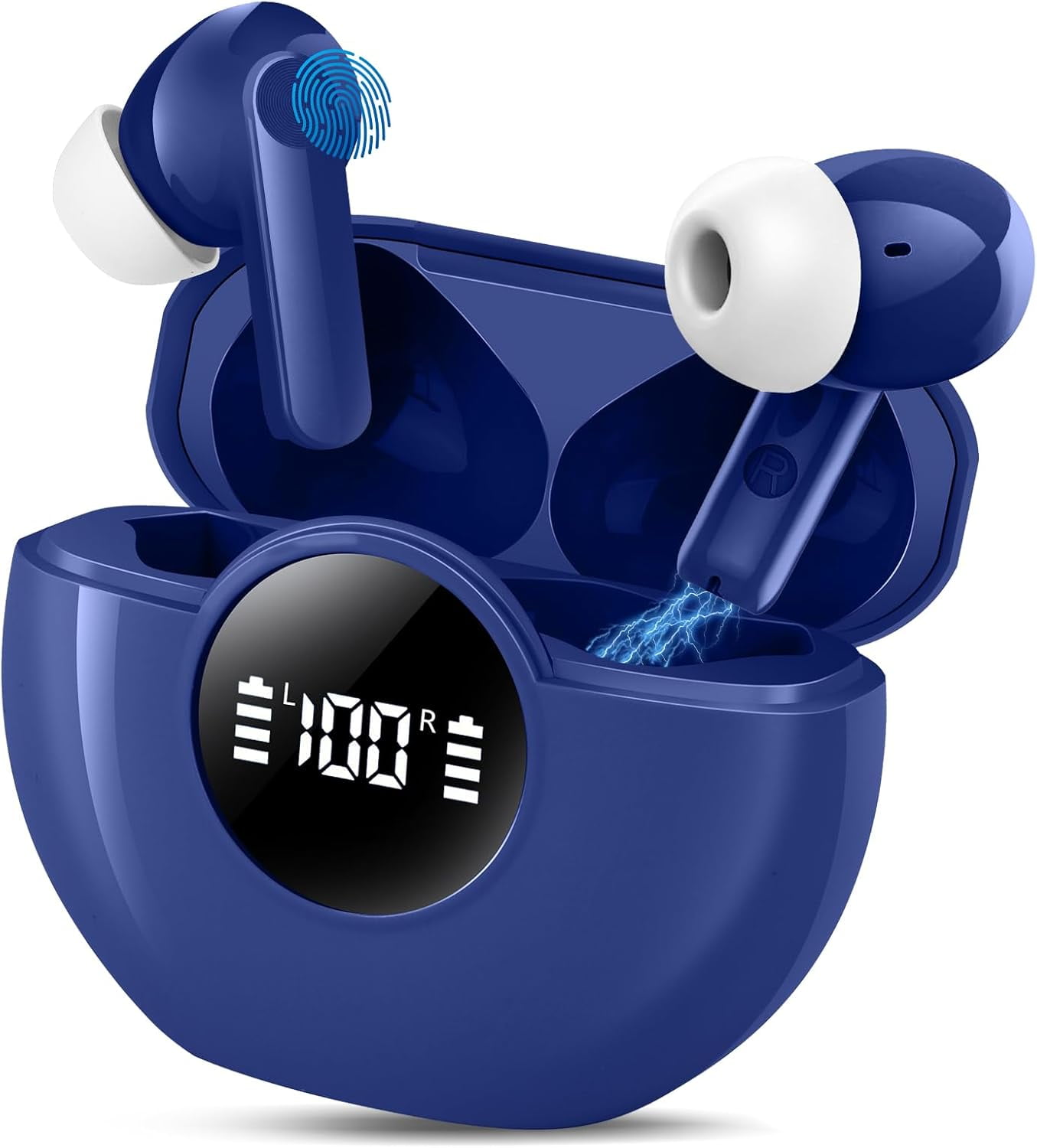 Wireless Earbuds Bluetooth 5.4 Headphones Bass Stereo Ear Buds with ...