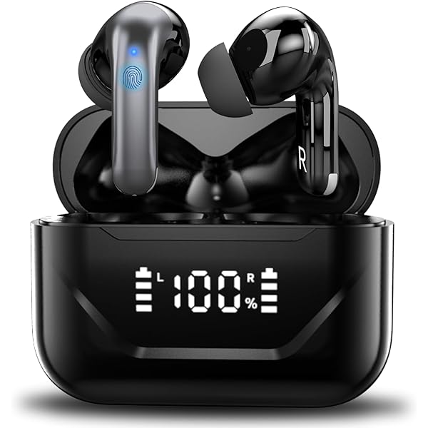 Wireless Earbuds Bluetooth 5.4 Headphones Bass Stereo, IPX5 in-Ear ...