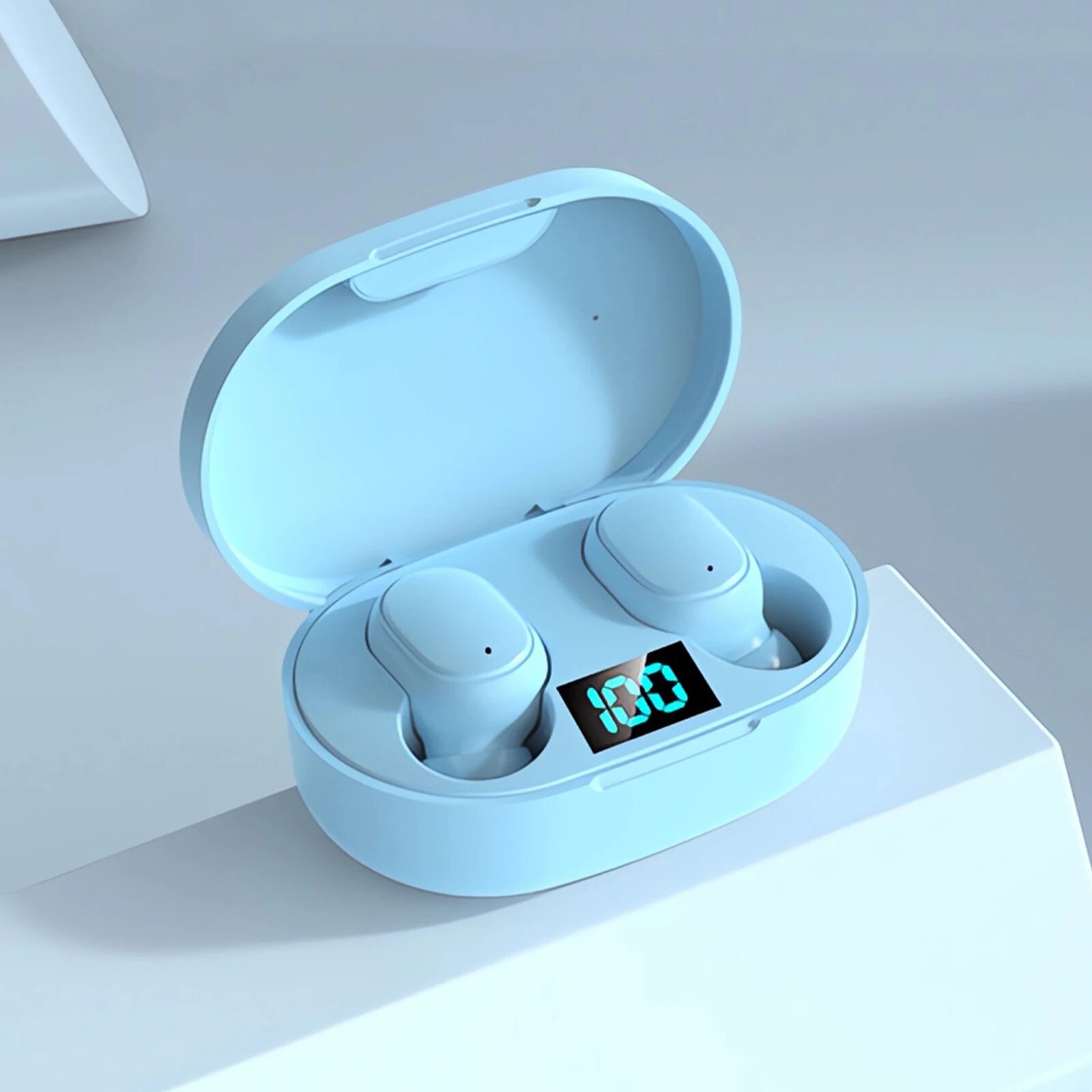 Wireless Earbuds Bluetooth Headphones 15 Hrs Playtime with LED Display ...