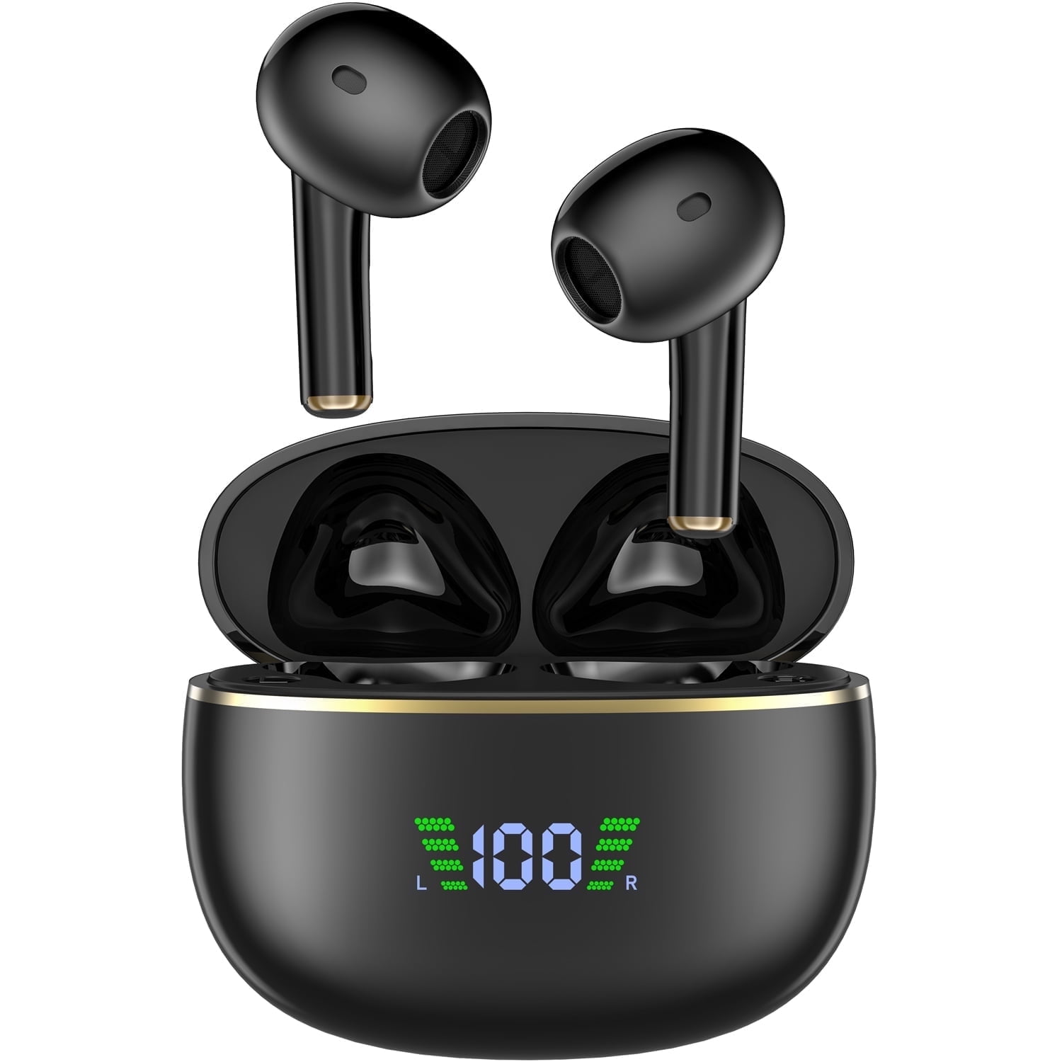 JIUMESS Bluetooth Earbuds: Cordless Headphones with LED Display, 40Hr ...