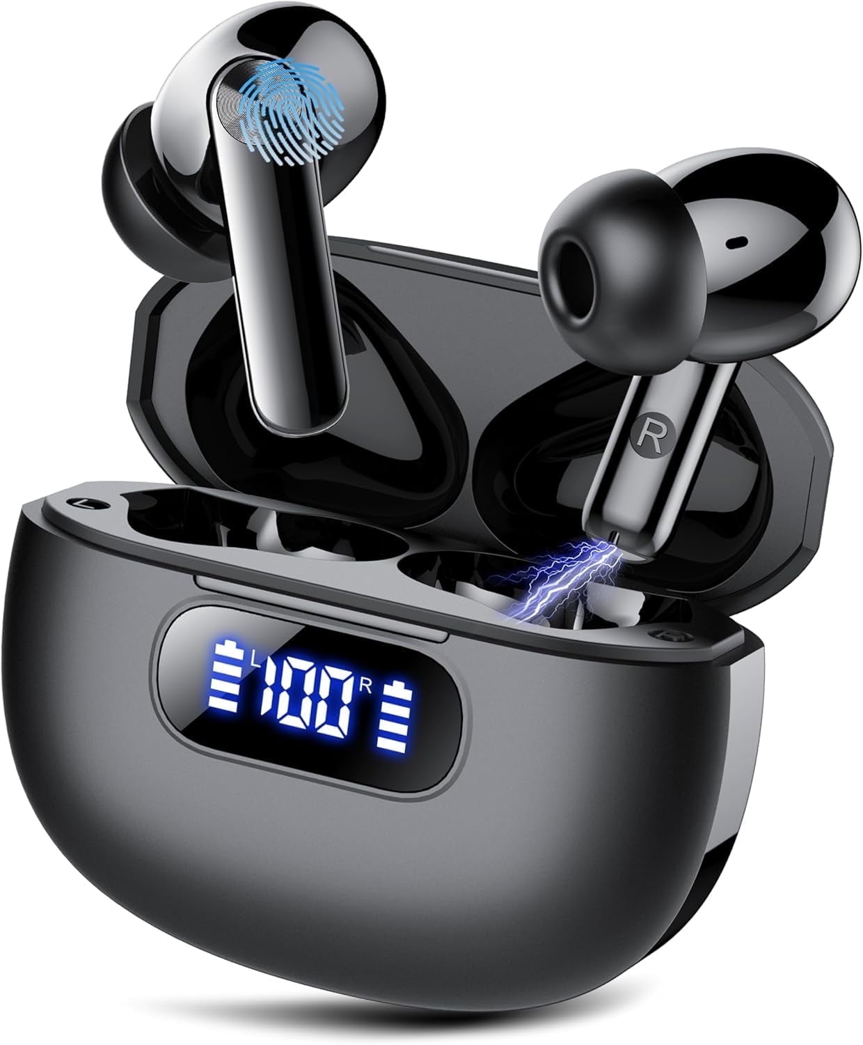 Wireless Earbuds Bluetooth Headphones:48hrs Play Back Sport Earphones ...