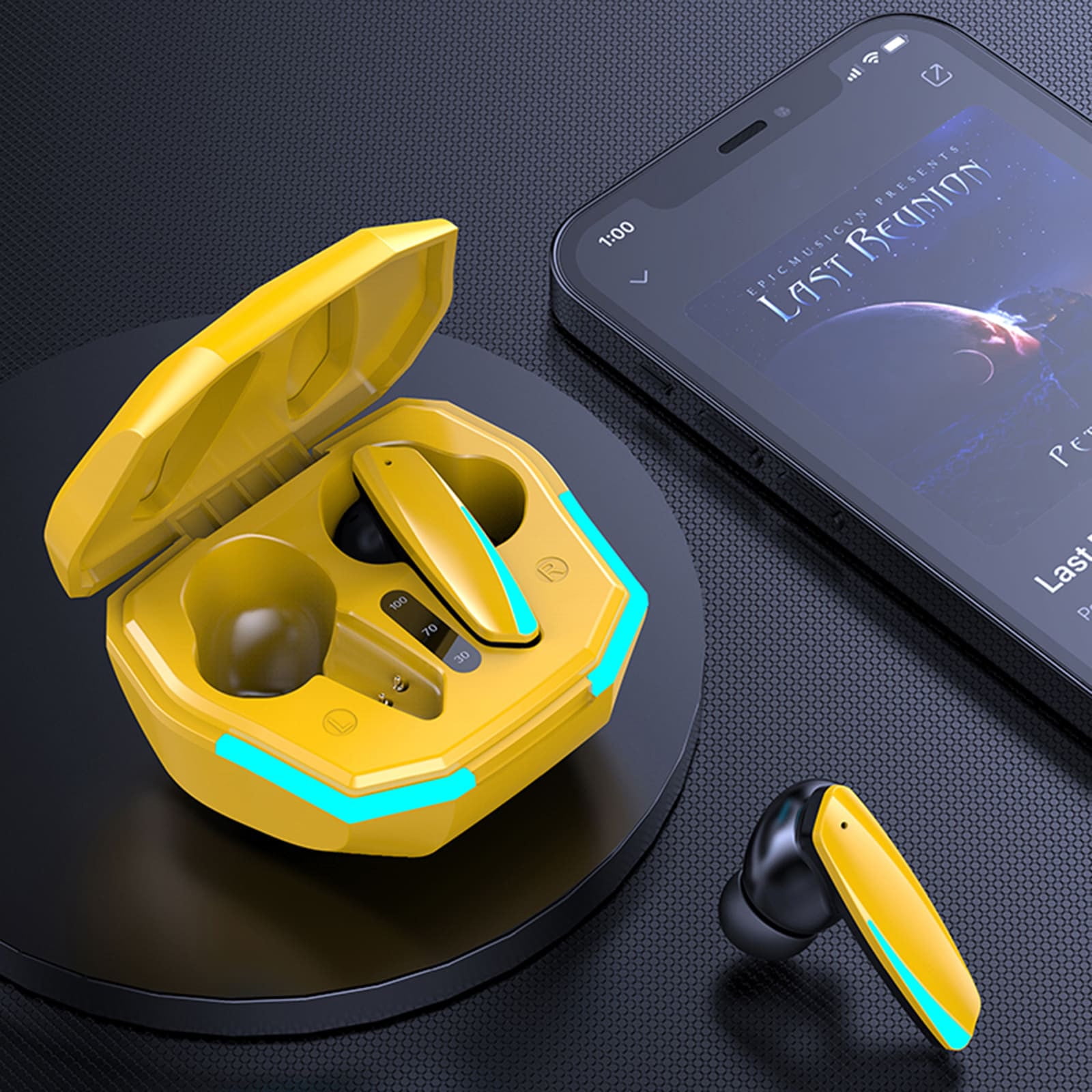 Wireless Earbuds, Bluetooth Headphones 5.3 HiFi Stereo, Wireless ...