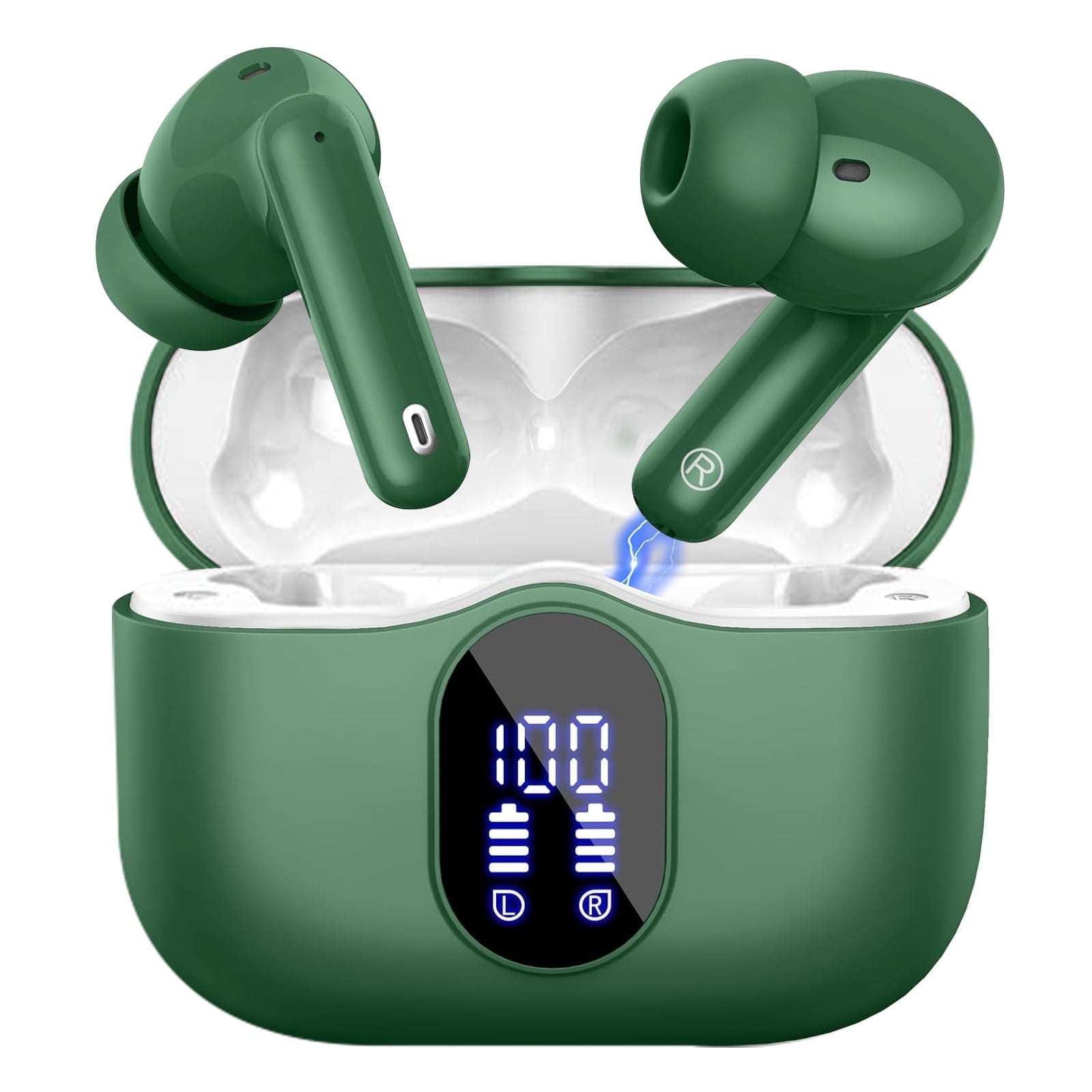 Wireless Earbuds, Bluetooth 5.4 Headphones Bass Stereo, Ear Buds with ...