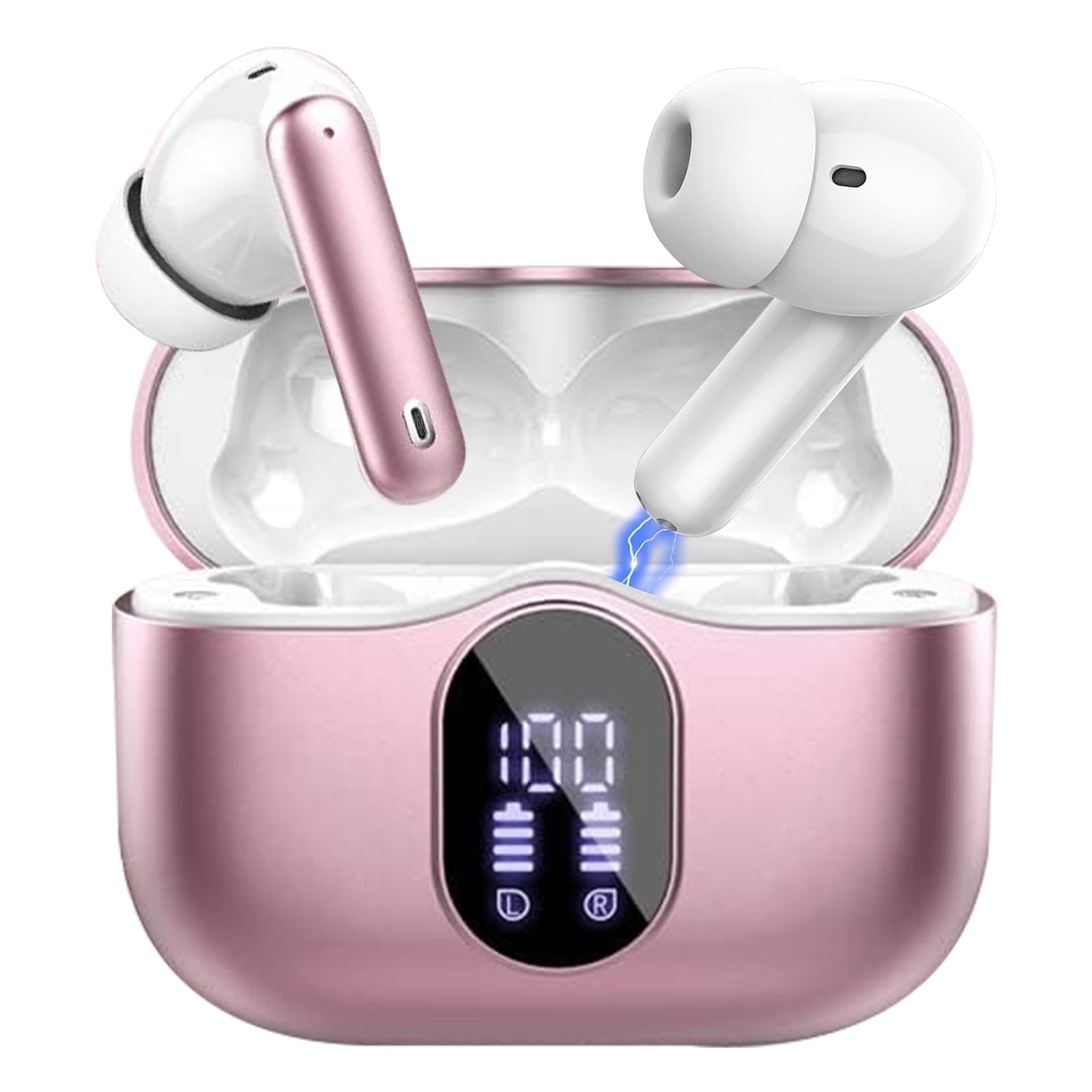 Wireless Earbuds, Bluetooth 5.4 Headphones Bass Stereo, Ear Buds with ...