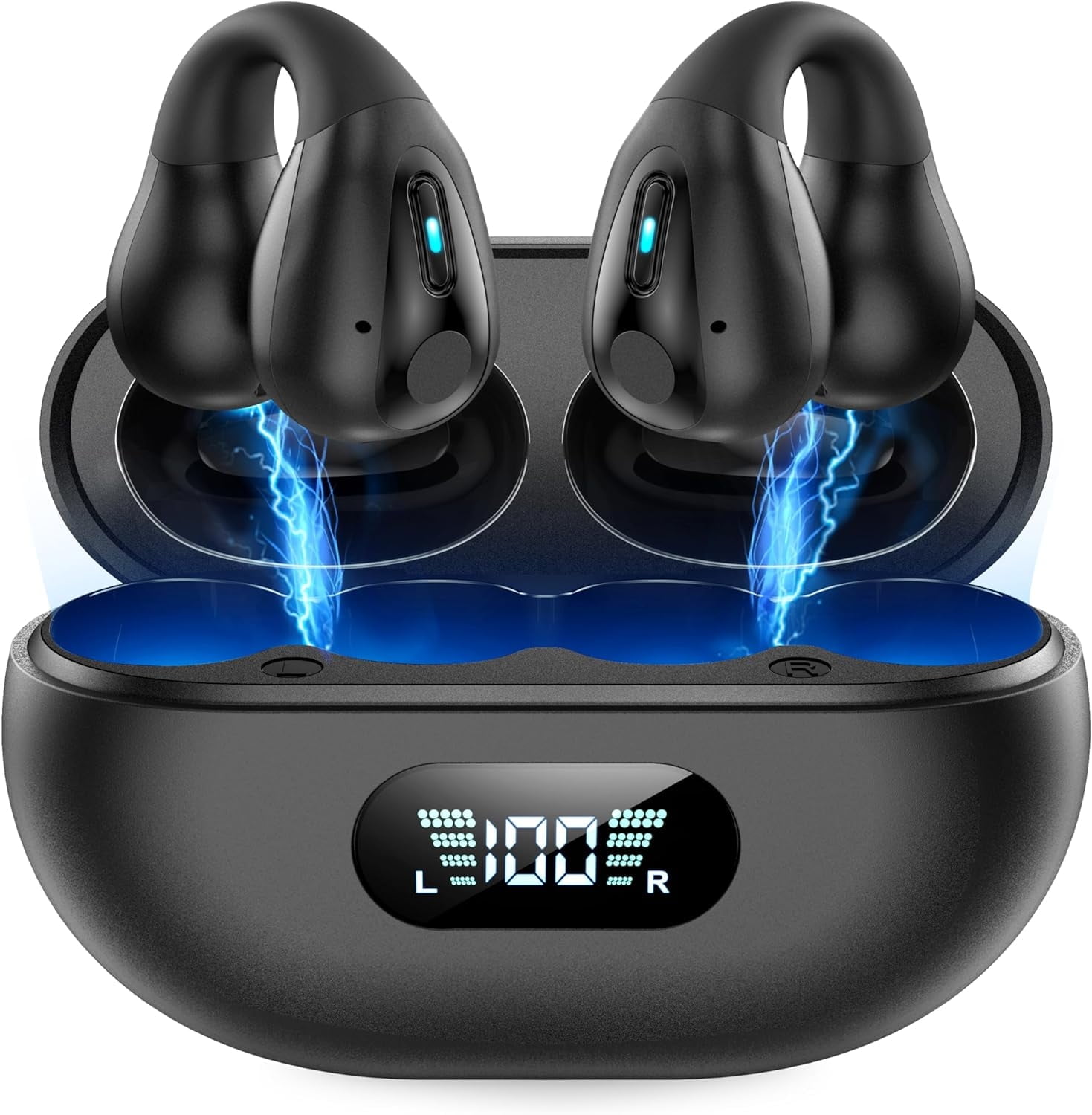 Juyafio Wireless Earbuds Bluetooth 5.3 Headphones with Mic Sport True ...