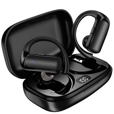 onn. Bluetooth True Wireless Earbuds with Earhook for Sport, Black ...