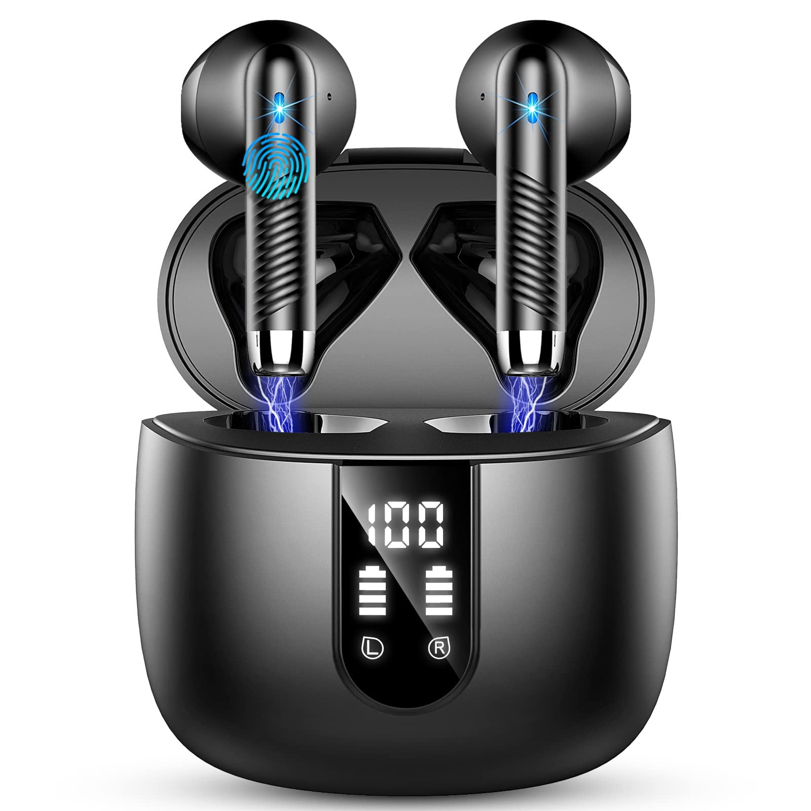 Wireless Earbuds, Bluetooth Headphones V5.4 Stereo Bass Ear buds with ...