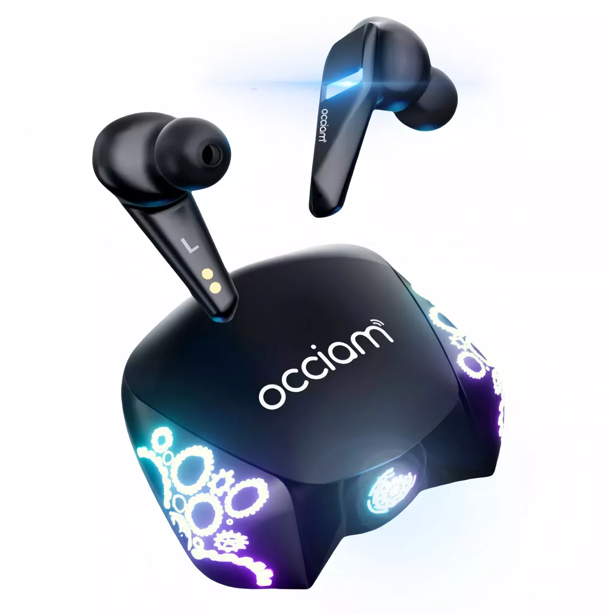 Wireless Earbuds, Bluetooth Headset with Microphone Breathing Light ...