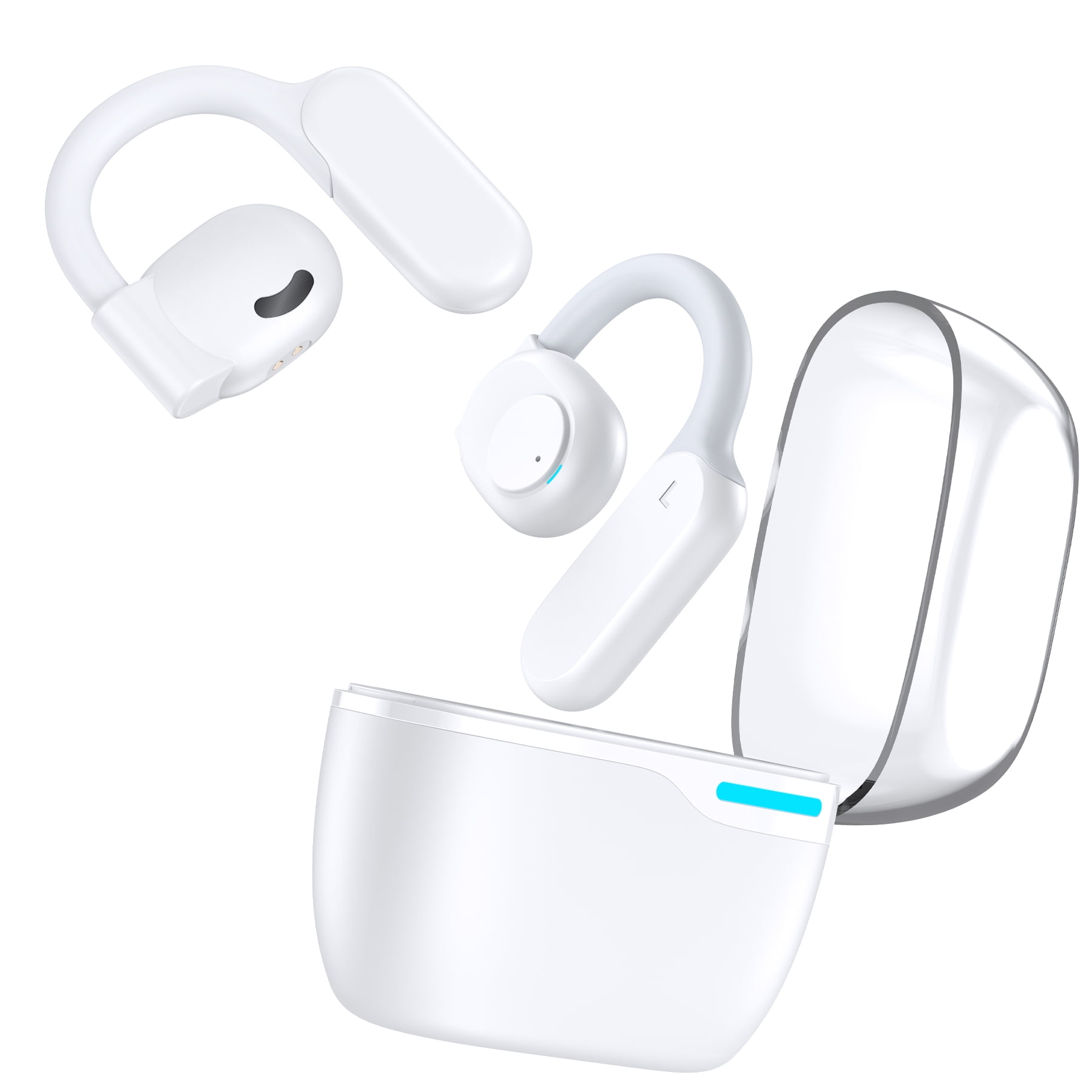 Wireless Earbuds, Bluetooth Headset with Microphone Touch Control ...