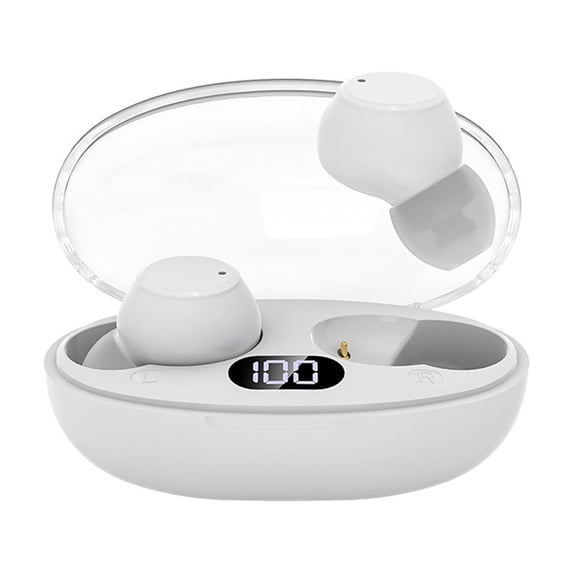 Wireless Earbuds Headphones With LED Display Earbuds With Mic Light ...