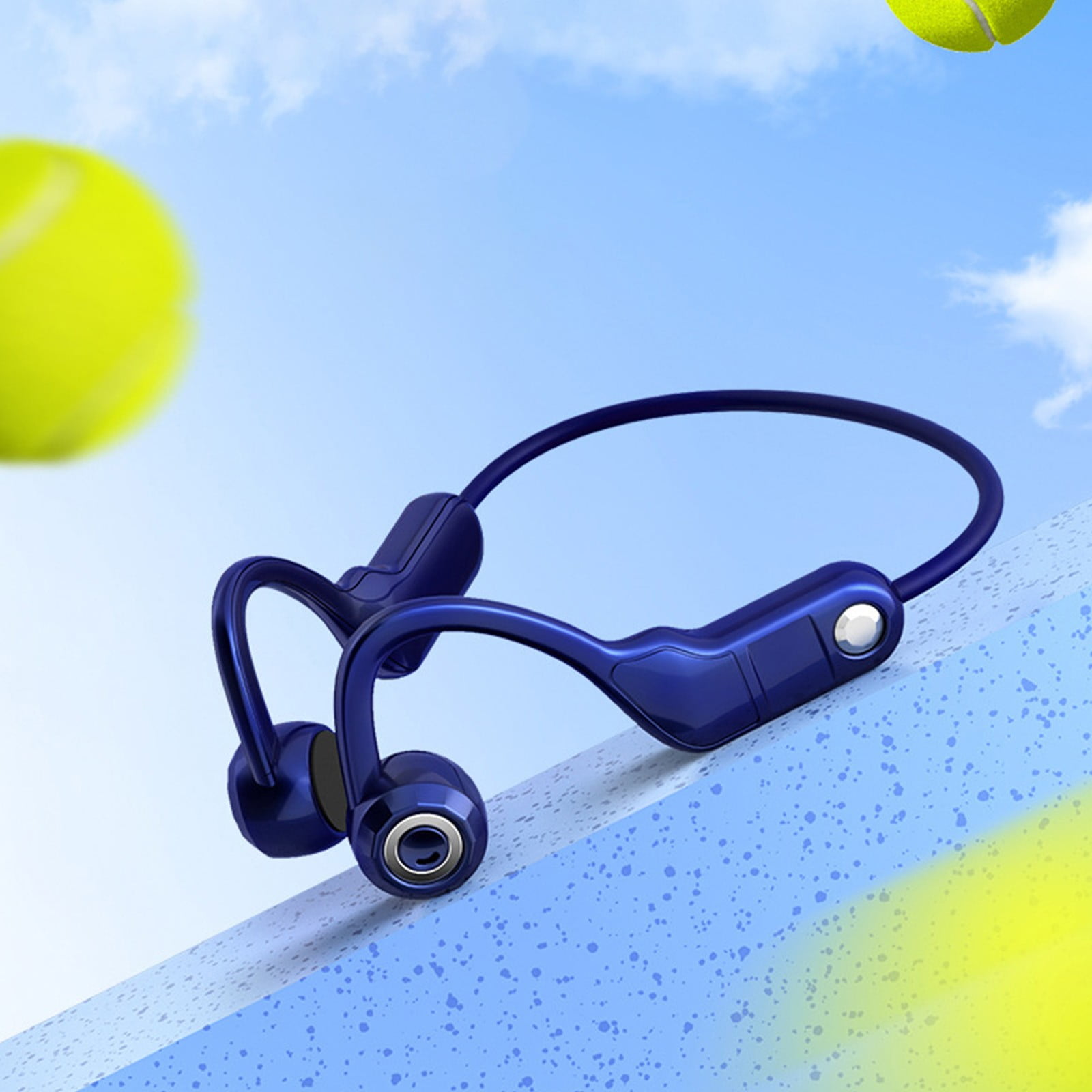 Wireless Earbuds, Hwkond Bones Conduction Headphones Bluetooth 5.3 Open ...