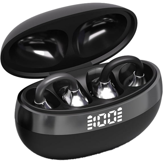 Wireless Earbuds Open Ear Clip-Type with Dynamic Sound, 300Hours Battery Life, ENC Microphone ...