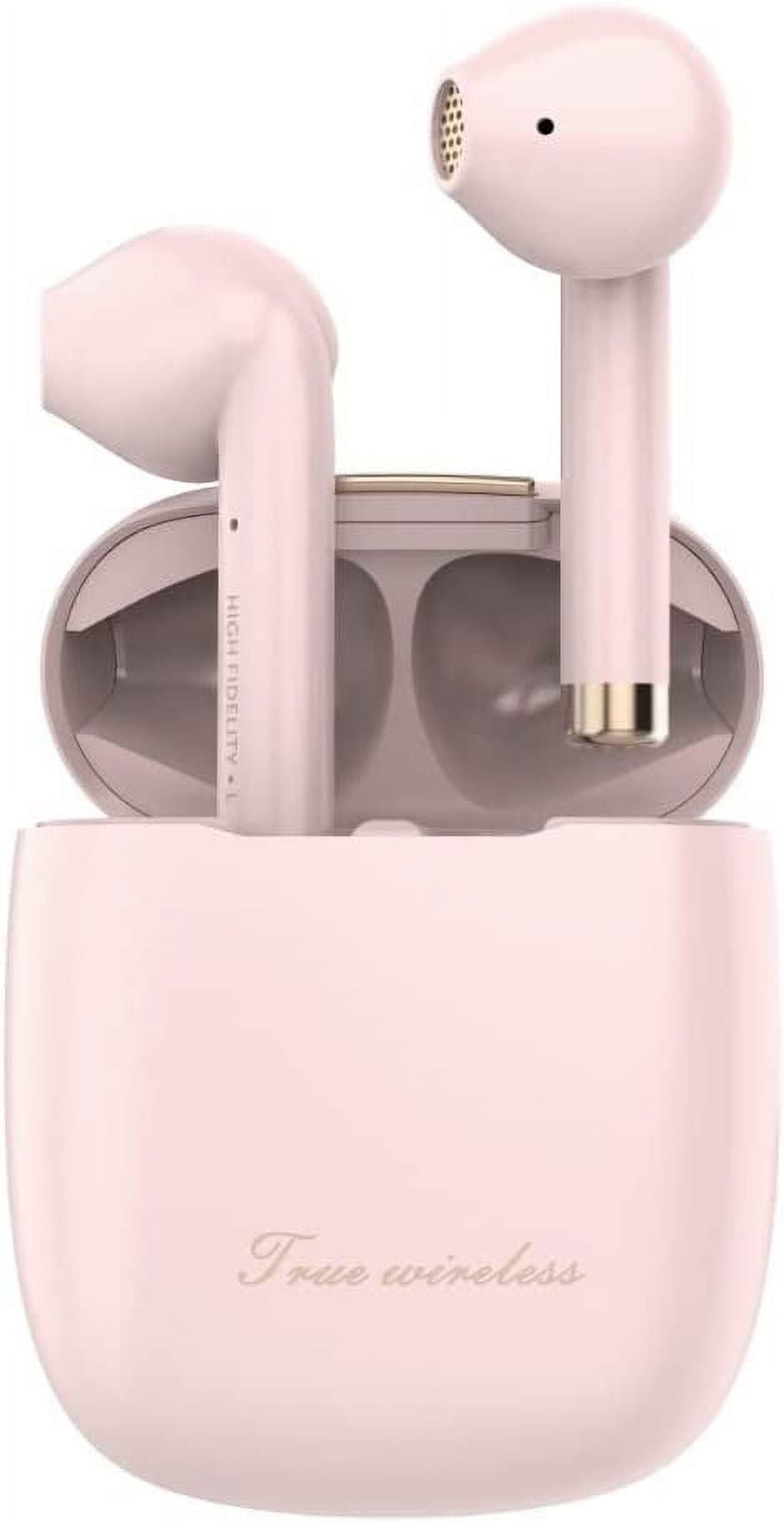 Wireless Earbuds Pink,Bluetooth Earbuds V5.1 True Wireless Earbuds ...