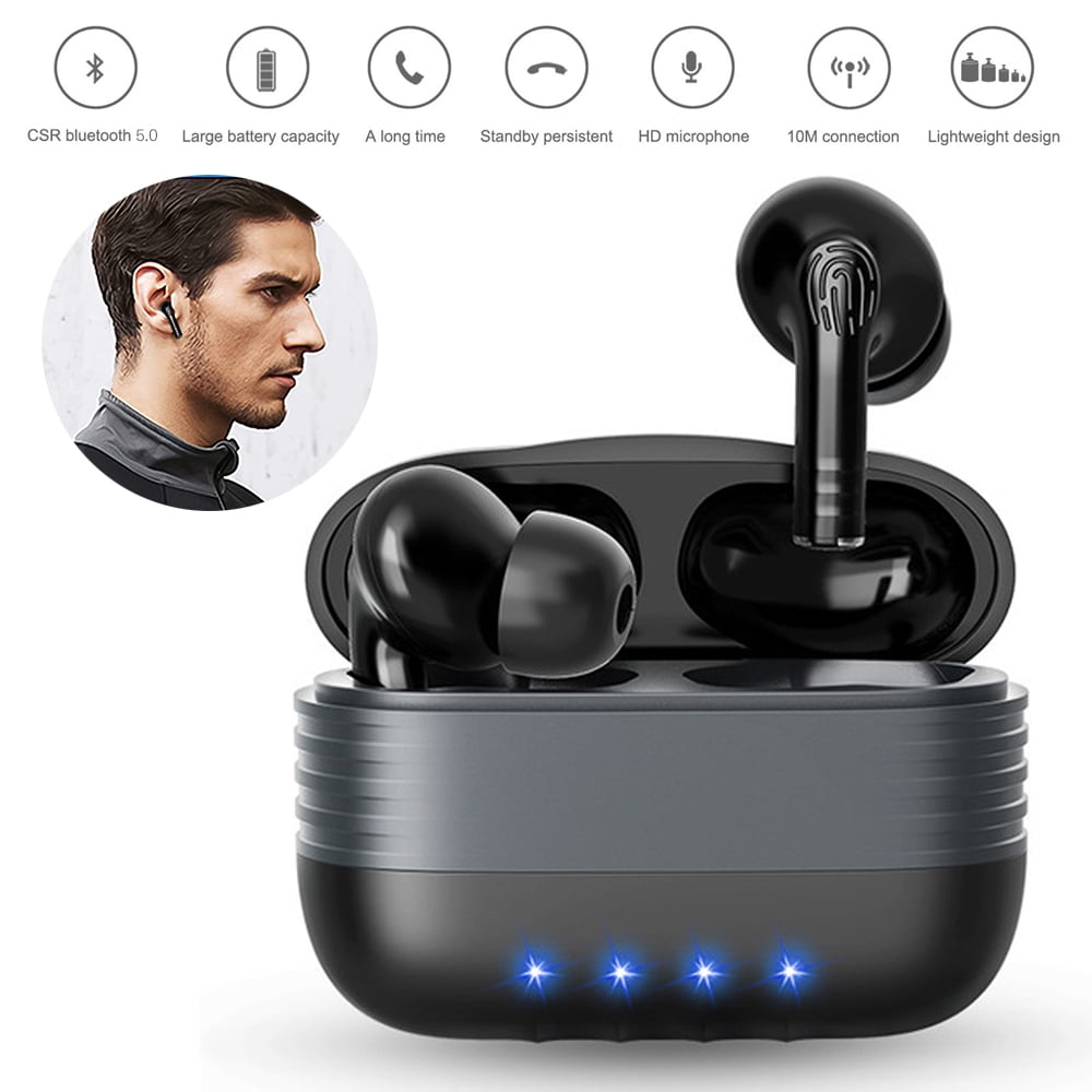 Wireless Earbuds, Smart Touch Control Bluetooth Headphone with Mini ...