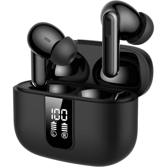 Wireless Earbuds with Bluetooth 5.4, 36Hrs Playtime Noise Reduction,LED ...