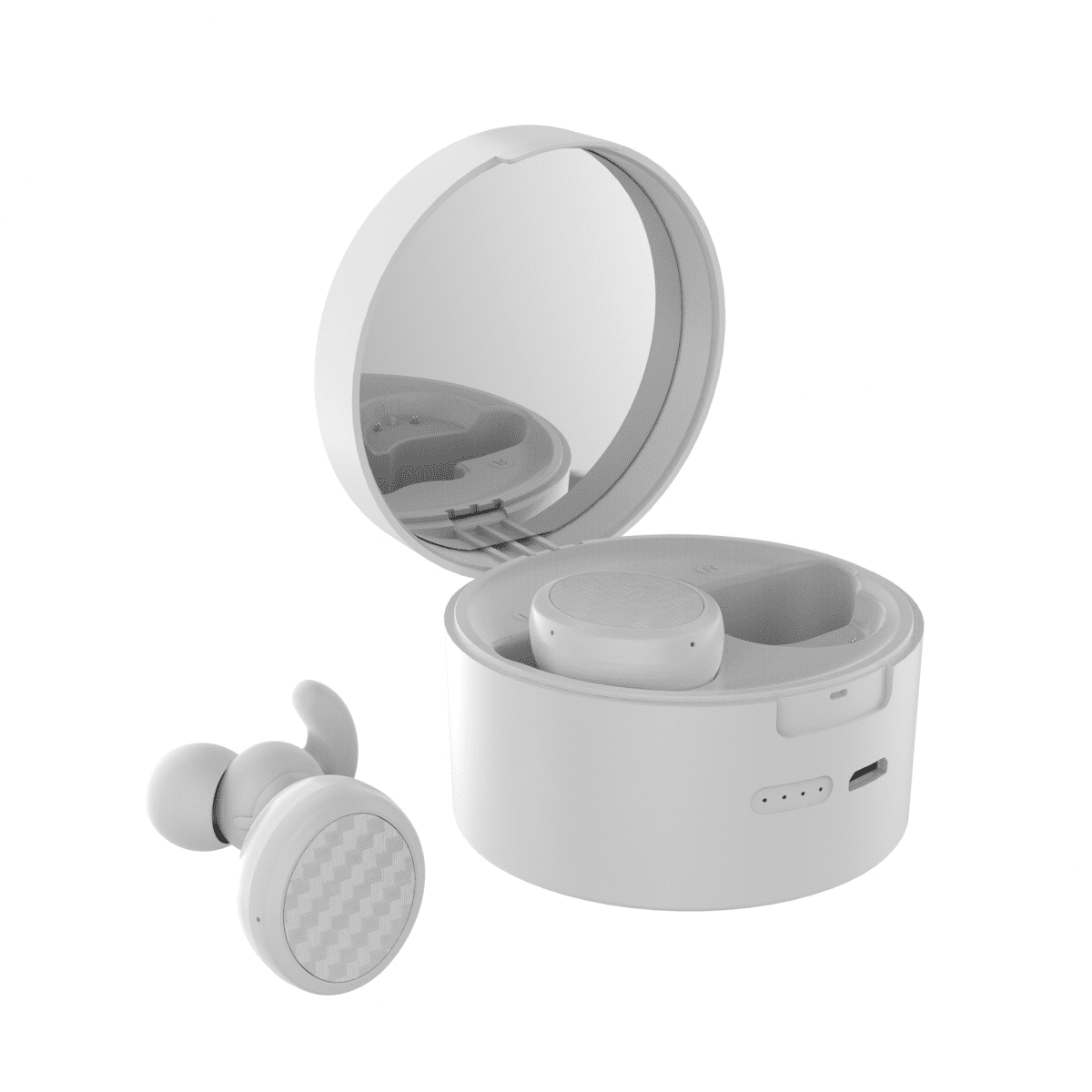 Wireless Earphone with Mirror and Phone Holder TWS Bluetooth 5.0 Stereo ...