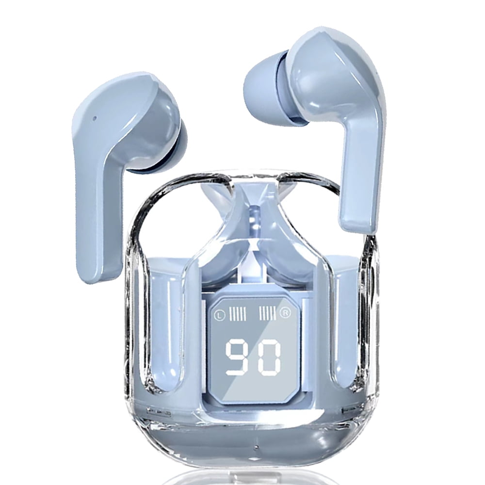 Wireless Earphones Transparent Charging Box Design Touch Control ...