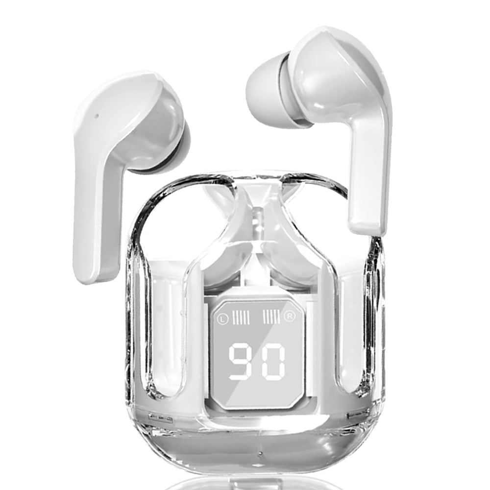 Wireless Earphones Transparent Charging Box Design Touch Control ...