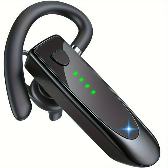 Wireless Earpiece V5.3 Wireless Handsfree Headset with Microphone 29Hrs ...