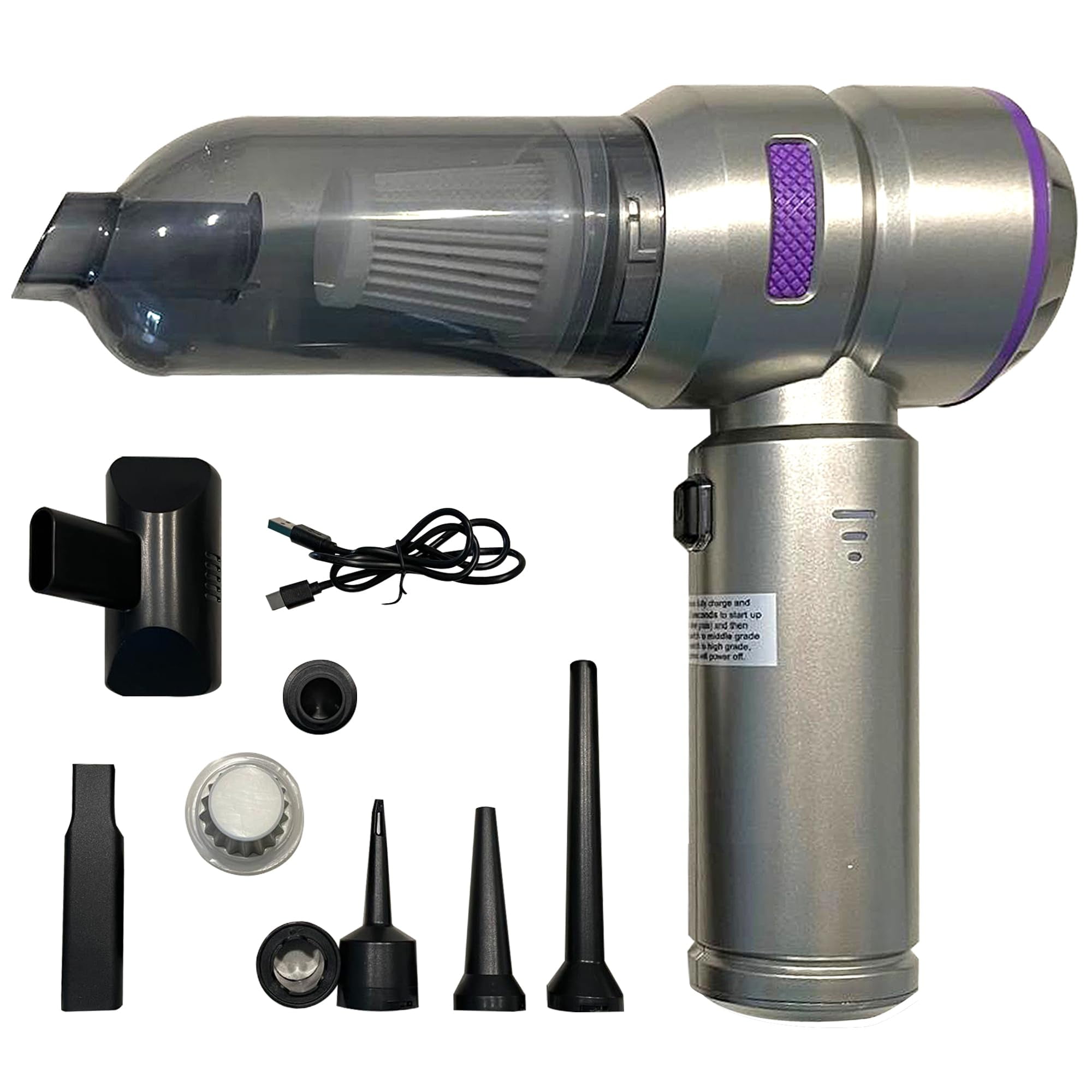 Wireless Electric Air Duster & Vacuum - Powerful & Portable for ...