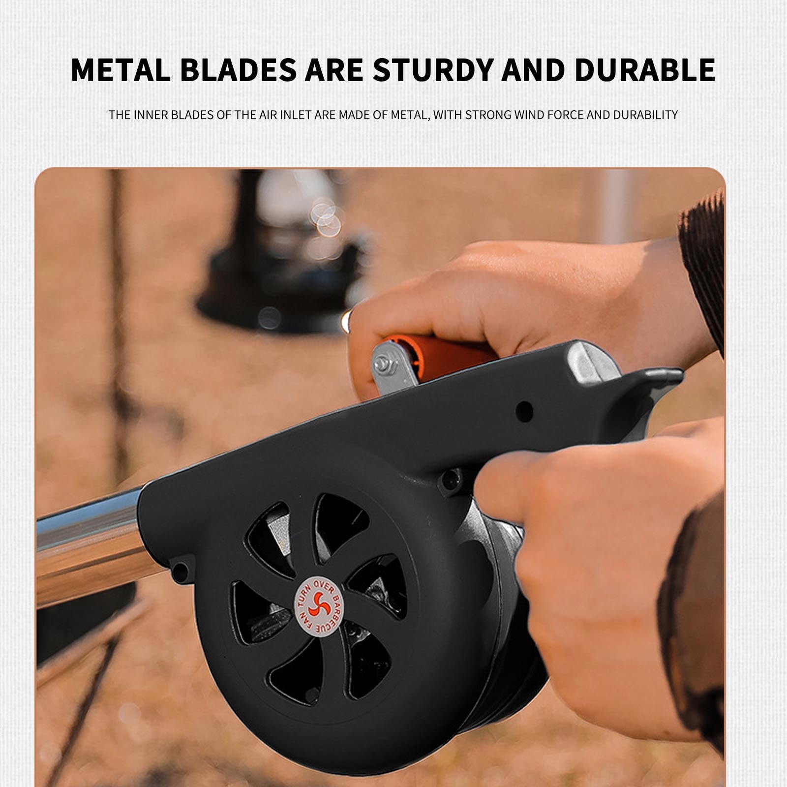 Wireless Electric Bellows, BBQ Air Blower,Portable Barbecue Fans With ...