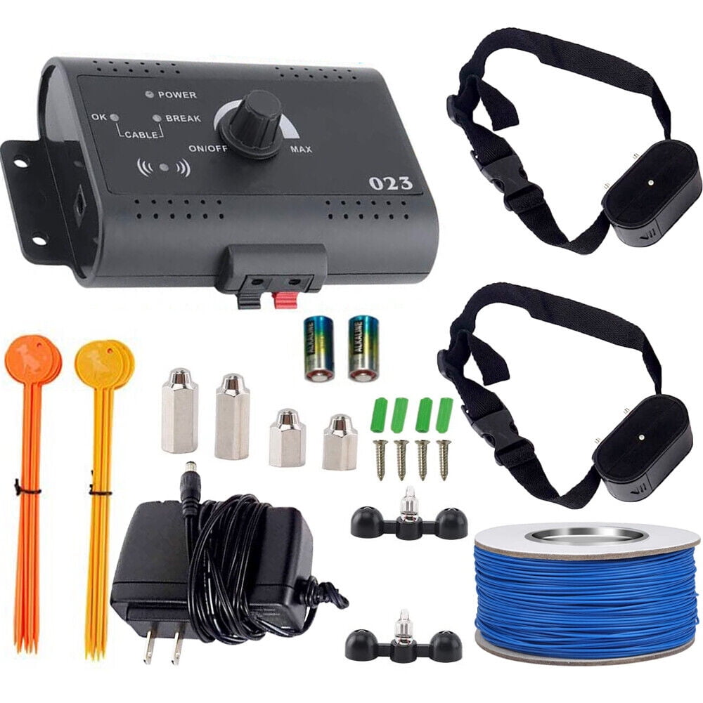 Wireless Electric Dog Fence Pet Containment System Shock Collars For 2 ...