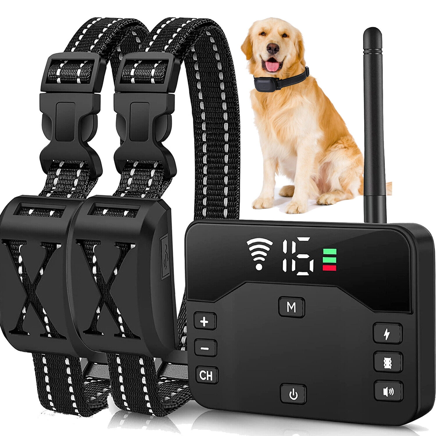 Wireless Electric Dog Fence Pet Containment System Training Shock ...