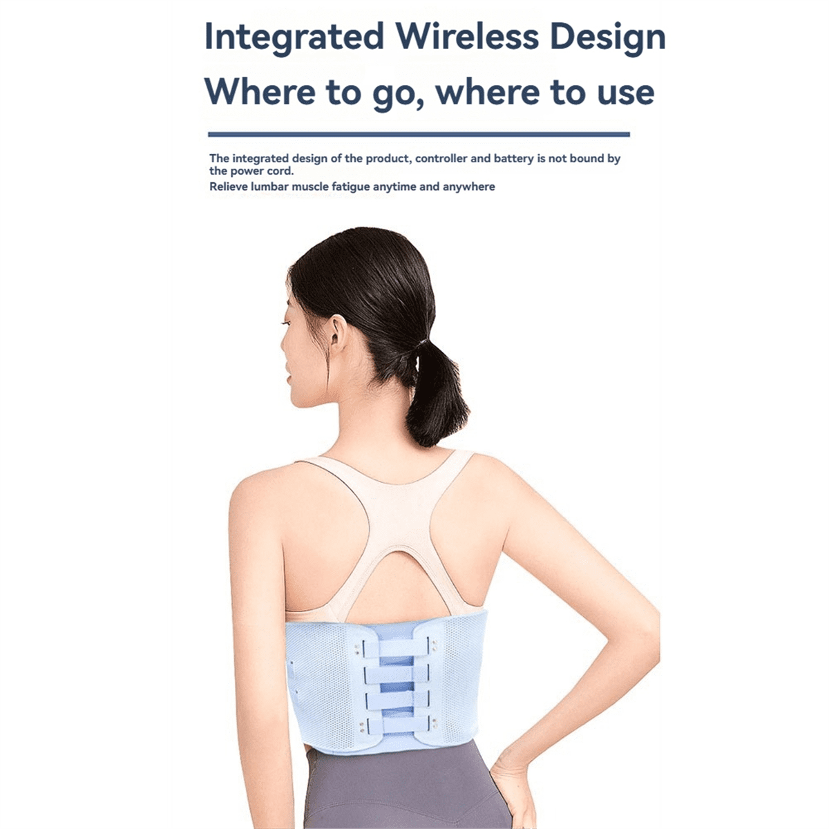 Wireless Ems Waist Massager Intelligent Timing Belt with Heat and ...