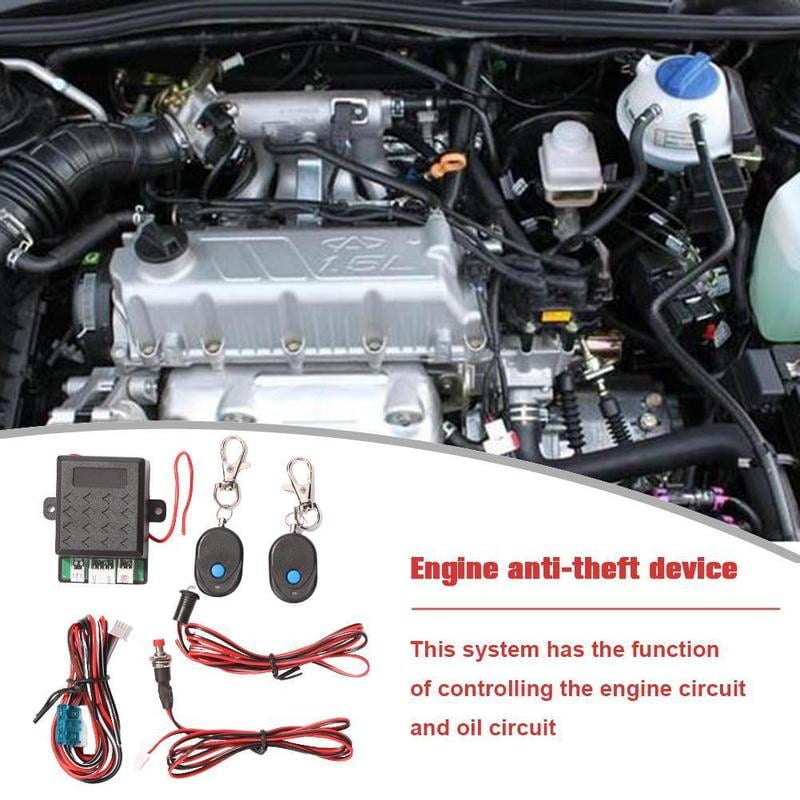 Wireless Engine Locking Alarm System Universal Intelligent Circuit Cut ...