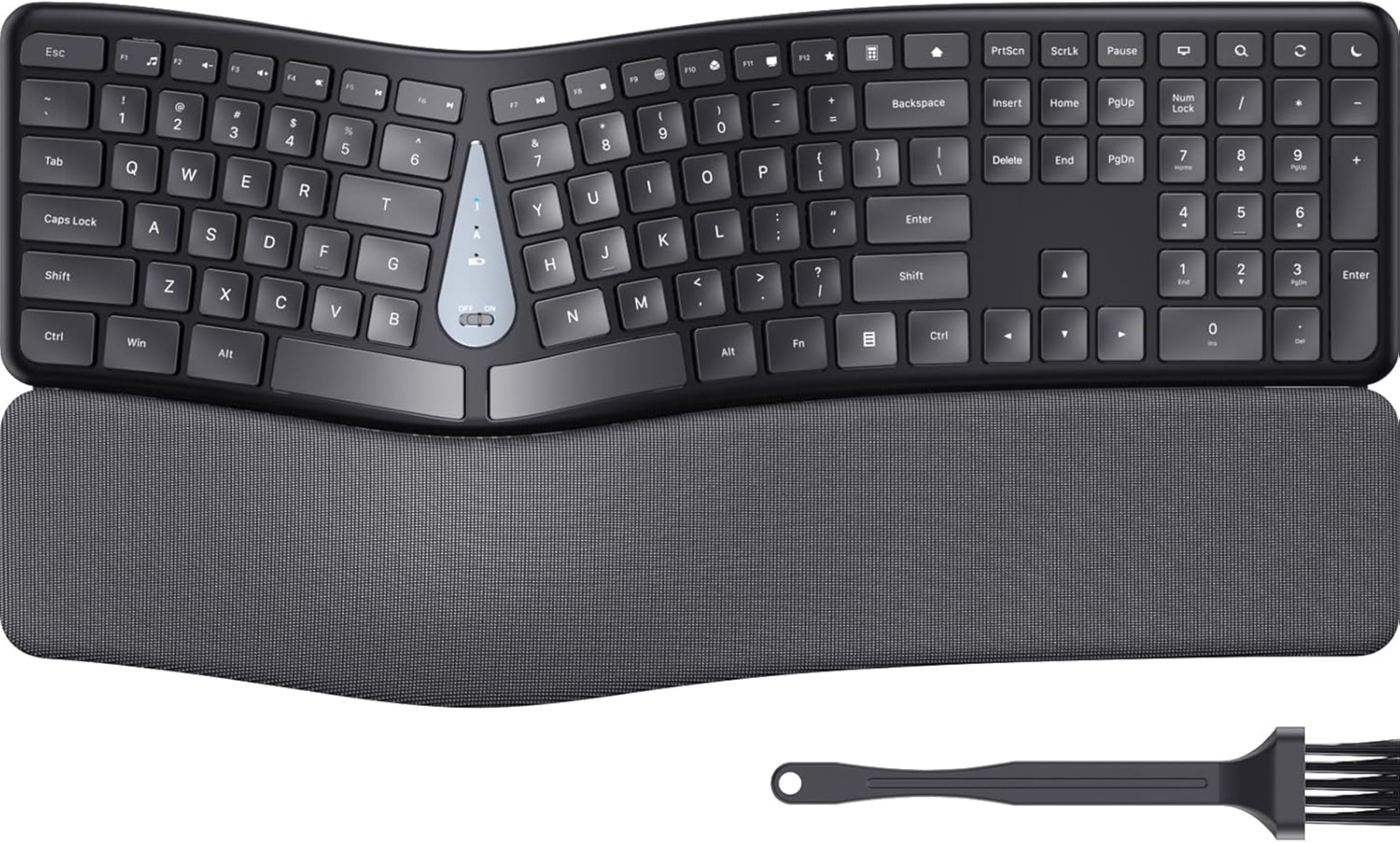 Wireless Ergonomic Keyboard, Split Keyboard with Wrist Rest and ...