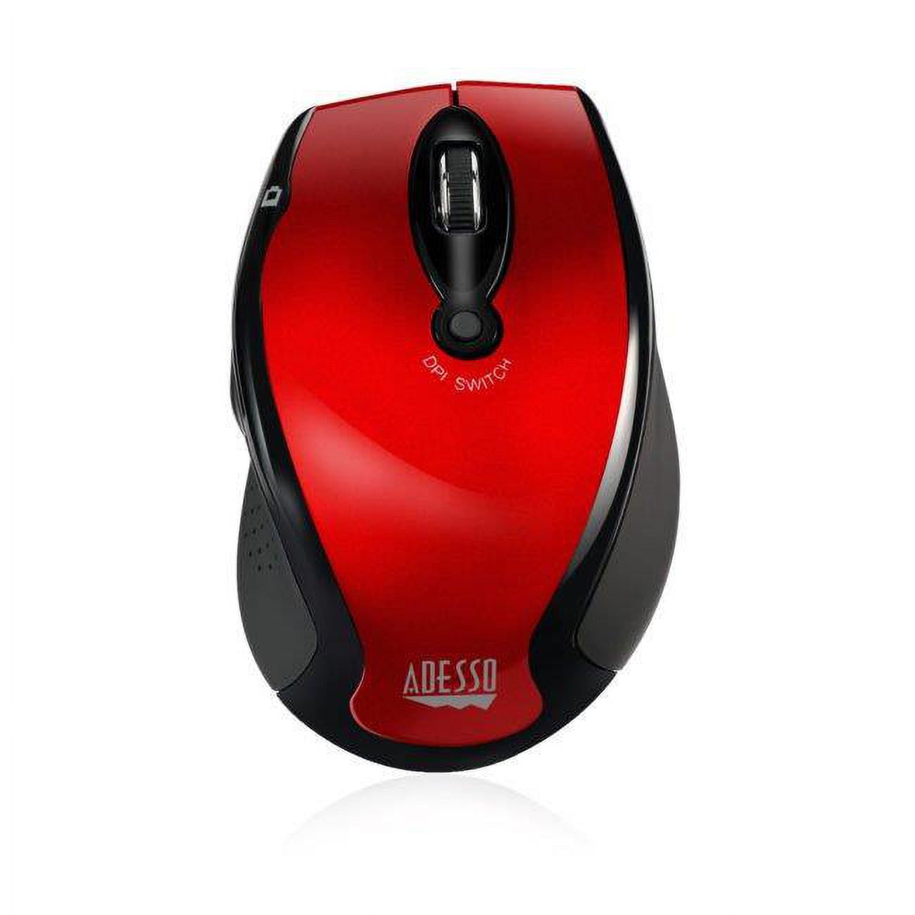 Wireless Ergonomic Optical Mouse, Red - Walmart.com