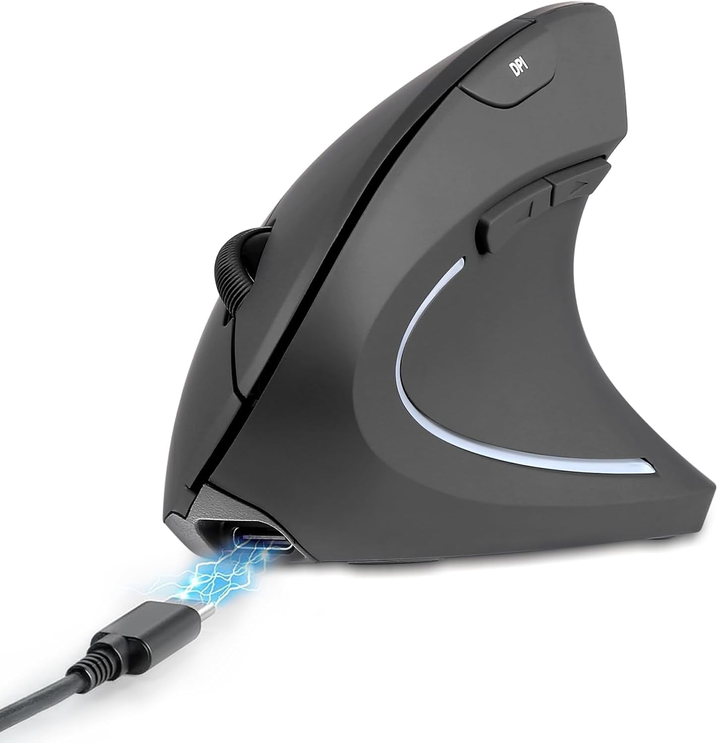 Wireless Ergonomic Vertical Mouse - 800/1200/1600 DPI - Right Handed ...