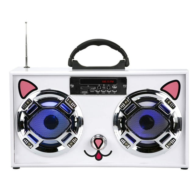 Wireless Express Mini Boombox with LED Speakers - Cat - Walmart.com