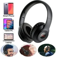 Wireless FM Radio Headphones with Bluetooth, Built-in Mic for Calls ...