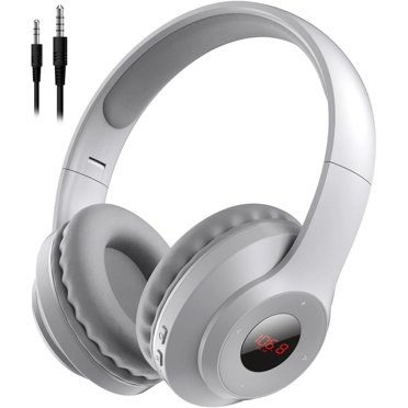 Wireless FM Radio Headphones with Bluetooth, Built-in Mic for Calls ...