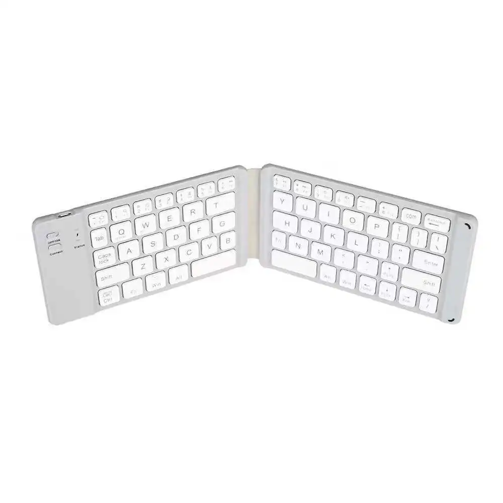 Folding Bluetooth Wireless Keyboard for Windows Android IOS System Universal Rechargeable ...