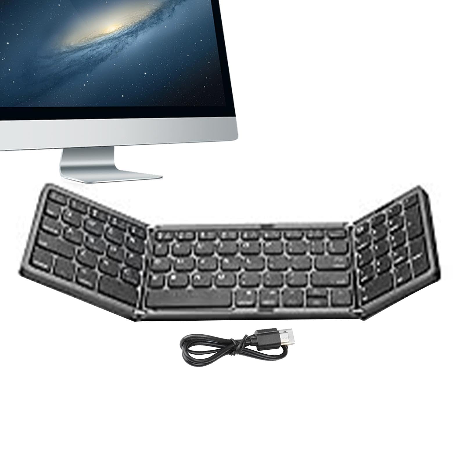 Wireless Folding Keyboard,Multi-language Support Multi-System Keyboard ...