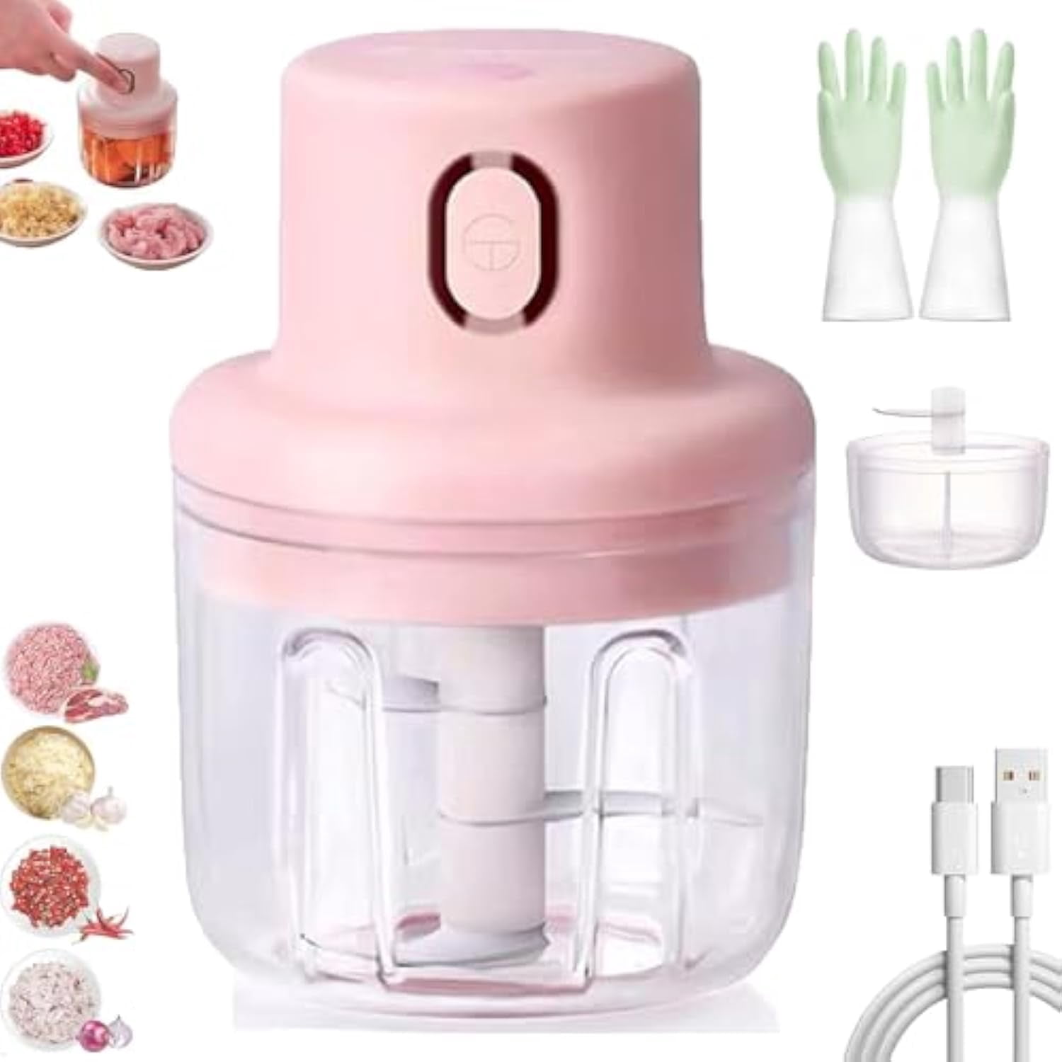 Wireless Food Chopper, Fairfaction Chopper, Cordless Mini Chopper for ...