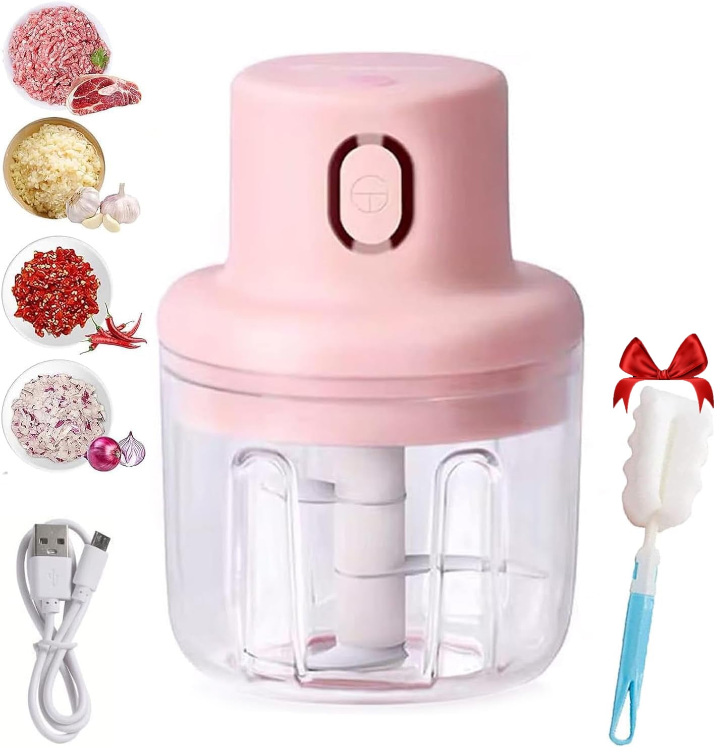 Wireless Food Chopper, Food Processor Small, Manual Chopper ...