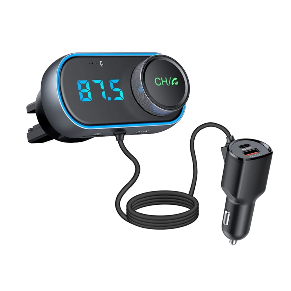 Wireless Frequency Modulation Transmitter Car Bluetooth 5.0 Adapter ...